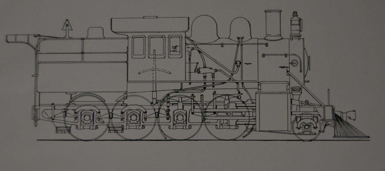 Train Railroad American Compound Locomotive Antique Art Print Printed 1899