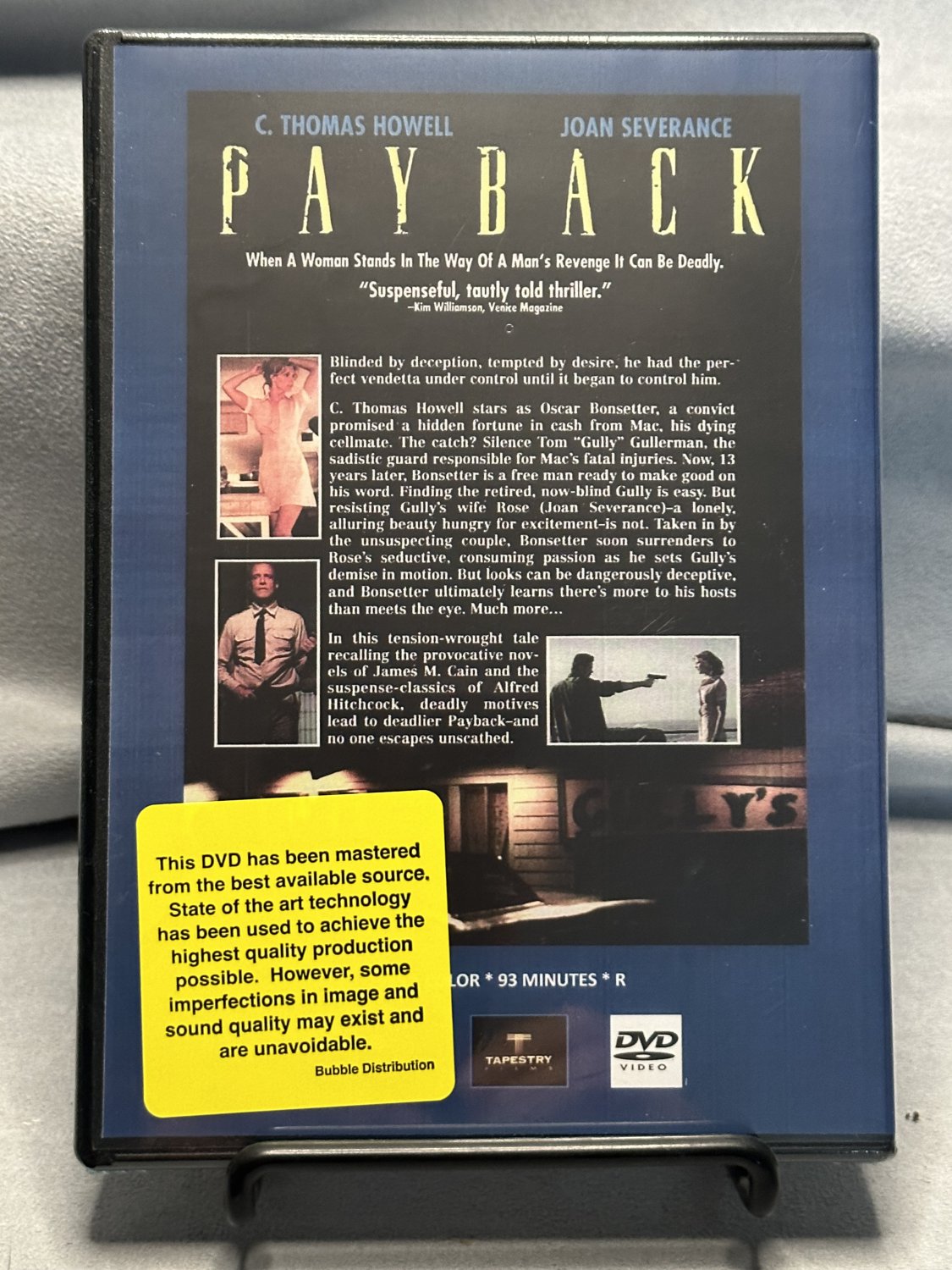 Payback (1995) - C. Thomas Howell, Joan Severance - MOD/DVD-R/REGION 0