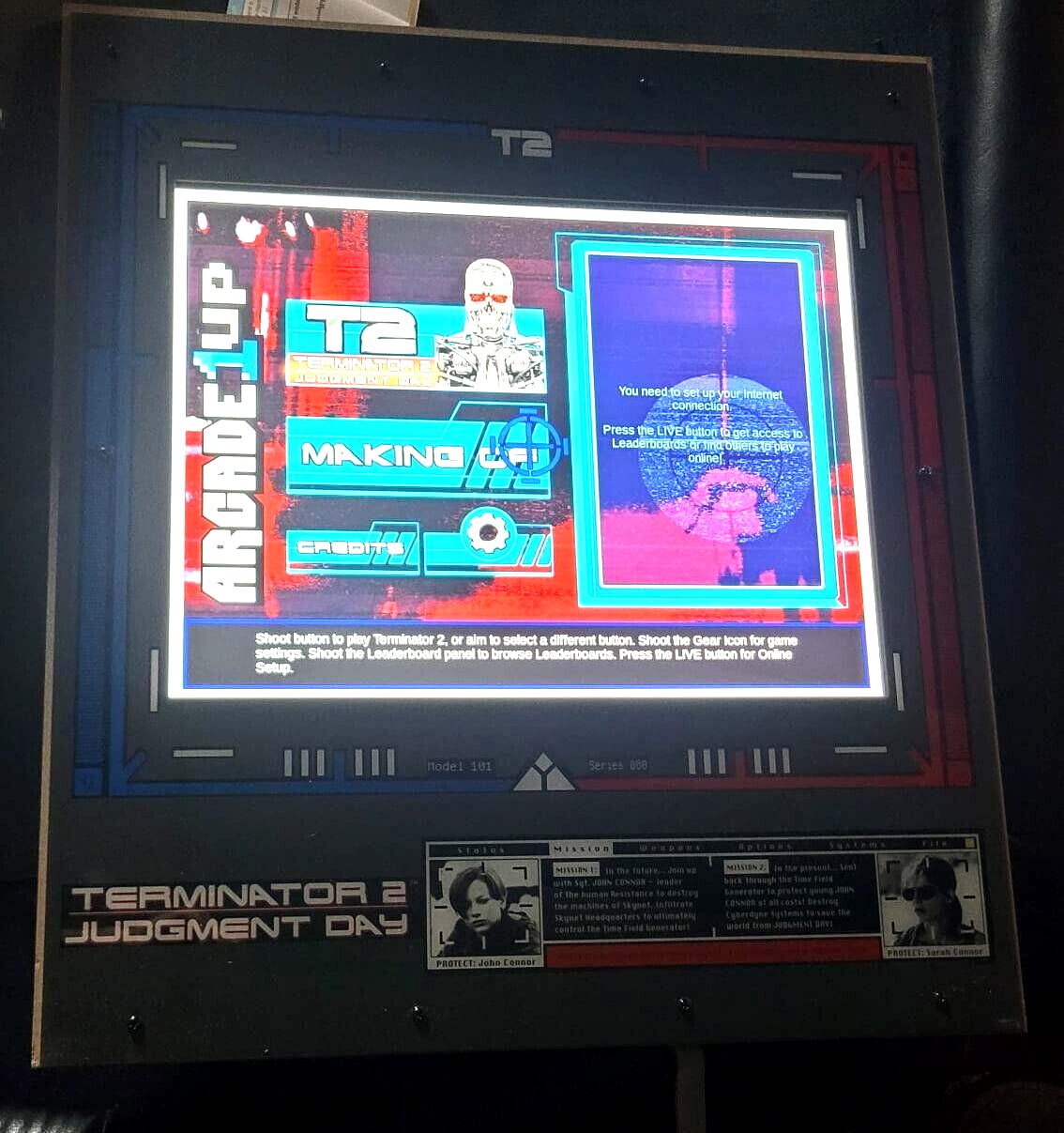 Arcade1Up - Terminator 2 Arcade PCB BOARD & MONITOR ONLY (TESTED/WORKING)