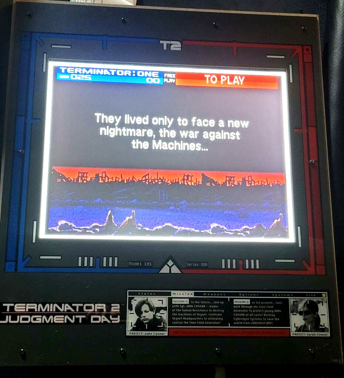 Arcade1Up - Terminator 2 Arcade PCB BOARD & MONITOR ONLY (TESTED/WORKING)