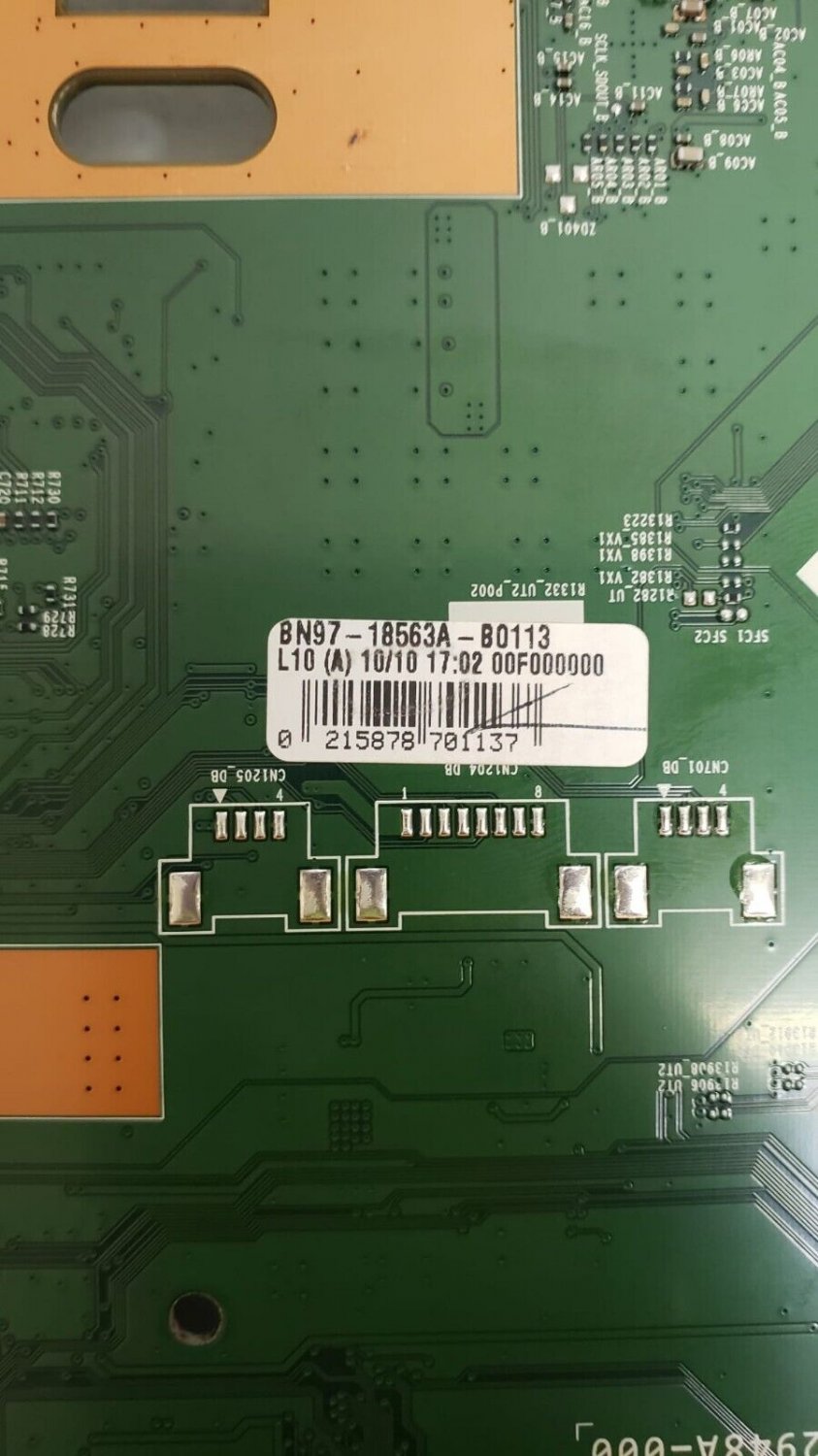 Samsung tv color display unit model: QM50R -A Main Board ( BN94-1528P)