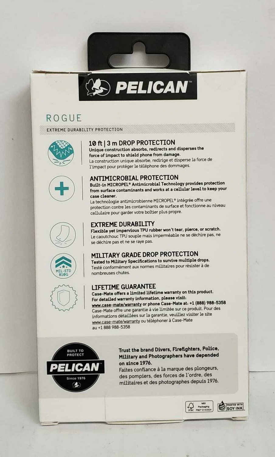 PELICAN - ROGUE Case for iPhone 12 and iPhone 12 Pro (5G) - Black