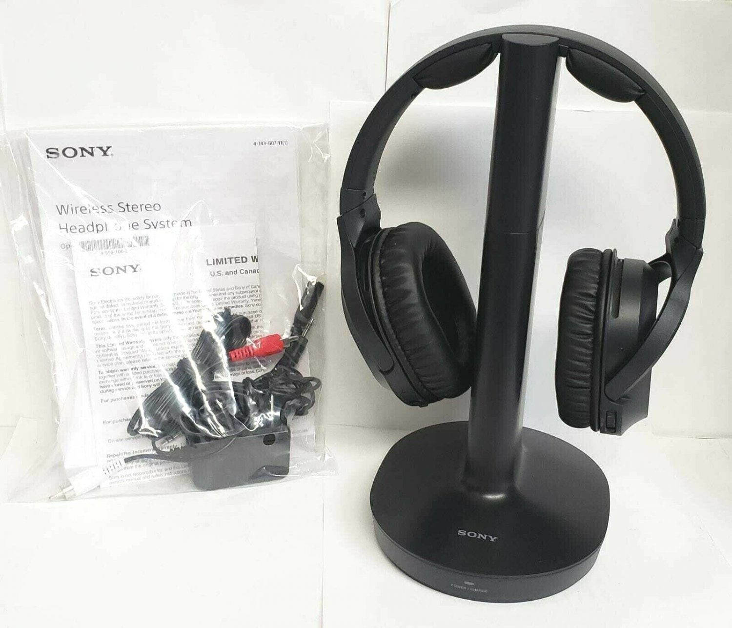 Sony RF400 Wireless Home Theater Headphones - Black *EXCELLENT #101