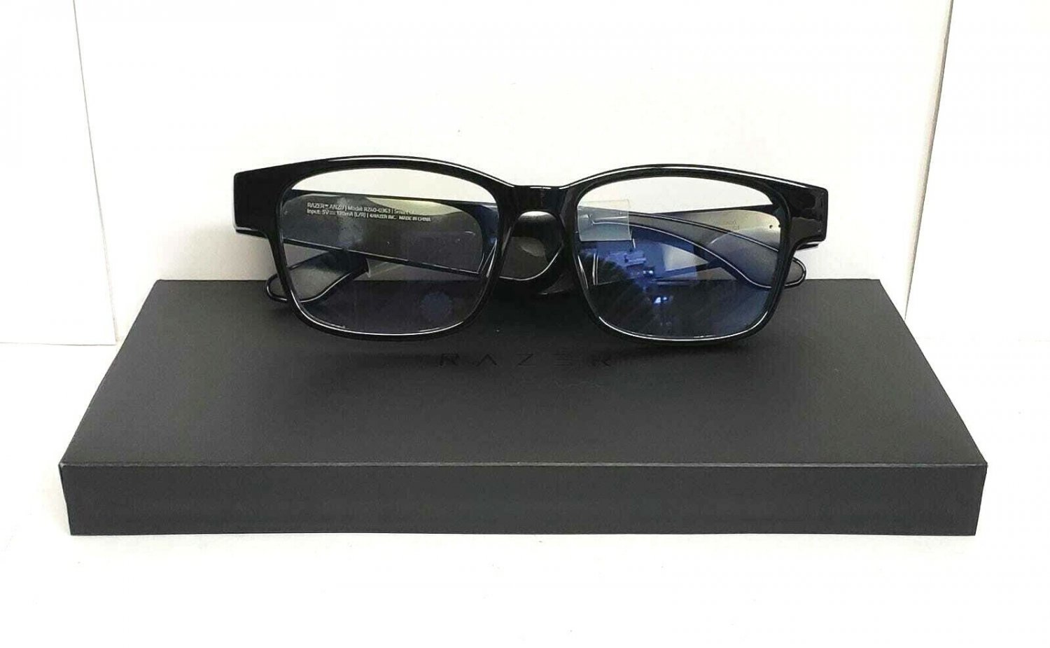 RAZER ANZU Smart Glasses LARGE Rectangle Frame w/ Blue Light Filter #103