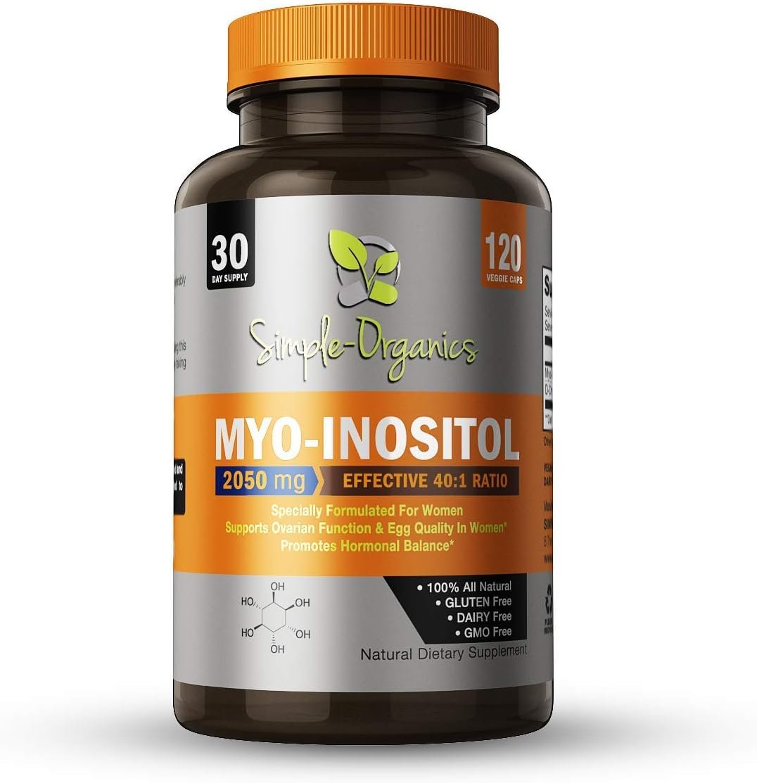 Myo Inositol Supplement, with D-Chiro Inositol, 40 to 1 Ratio