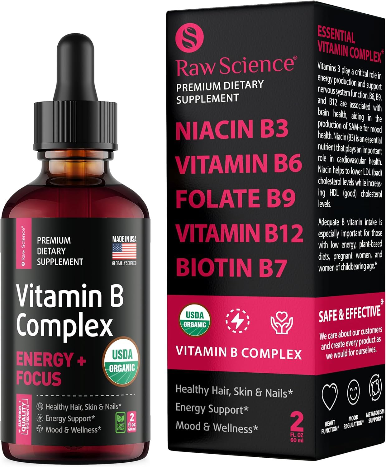 Liquid Vitamin B Complex Supplement – Energy Supplements