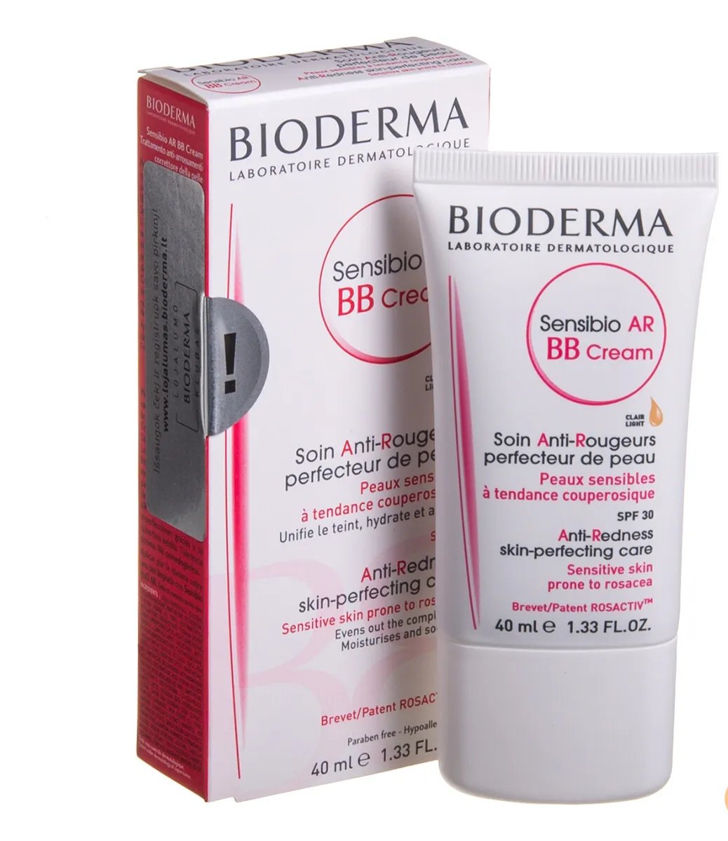Bioderma Sensibio AR BB Cream 40ml Anti-Redness Treatment Fortified ...