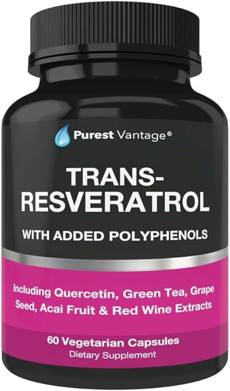 Resveratrol Supplement - Potent 1400mg Formula with Trans Resveratrol ...
