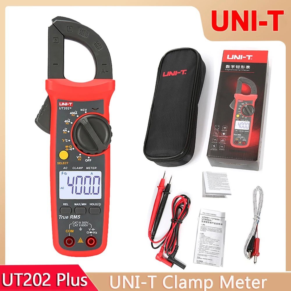 UNI-T Clamp Meter UT201 UT202 UT202A UT203 UT204 Plus Digital Tester ...