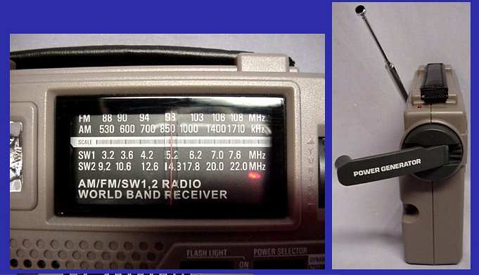 GRUNDIG FR-200 SW AM FM Emergency Crank Wind Radio NEW