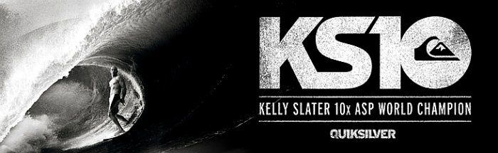 Kelly Slater Quiksilver Poster * KS10 * 10th ASP Surf World Title 2' x ...