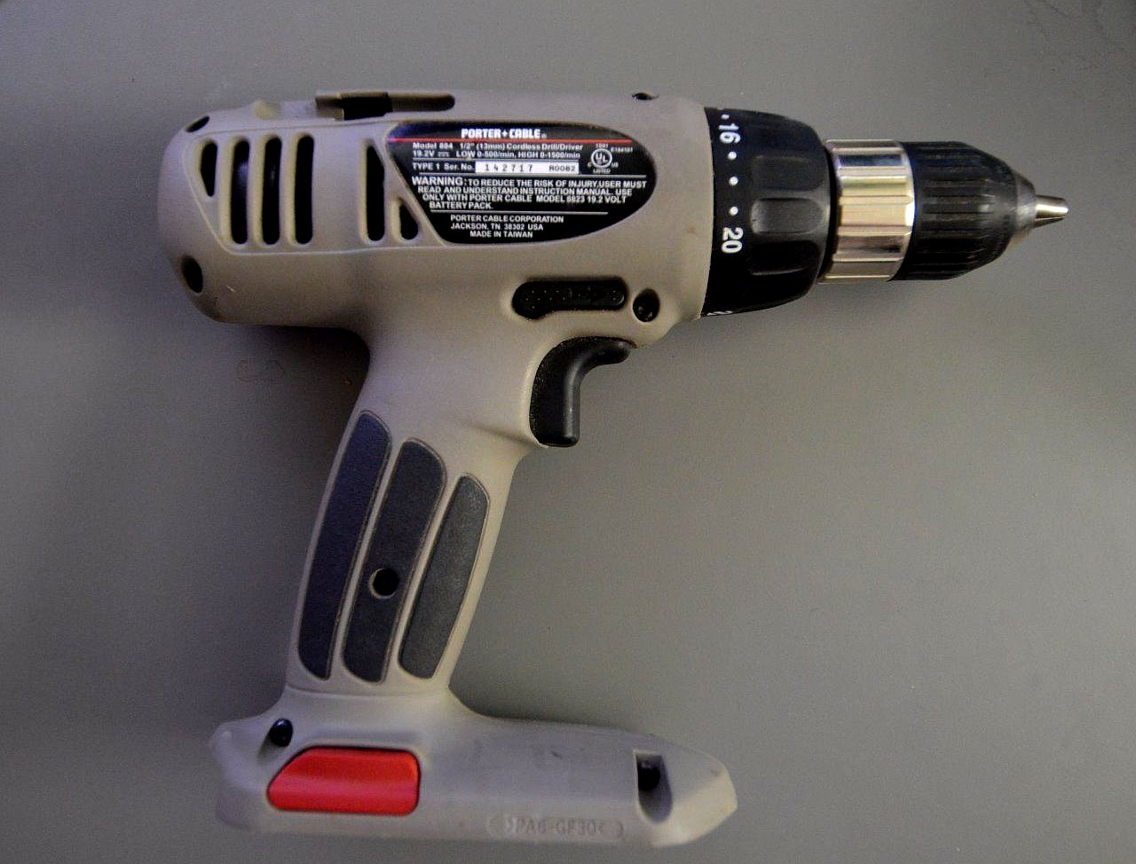 Porter Cable Pro 19.2v 1/2"inch Cordless Drill Driver+Batt+Charger+Case ...