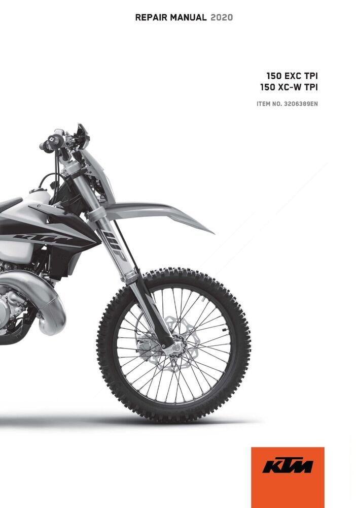 KTM Service Workshop Shop Manual ebook 2020 150 XC?W TPI US