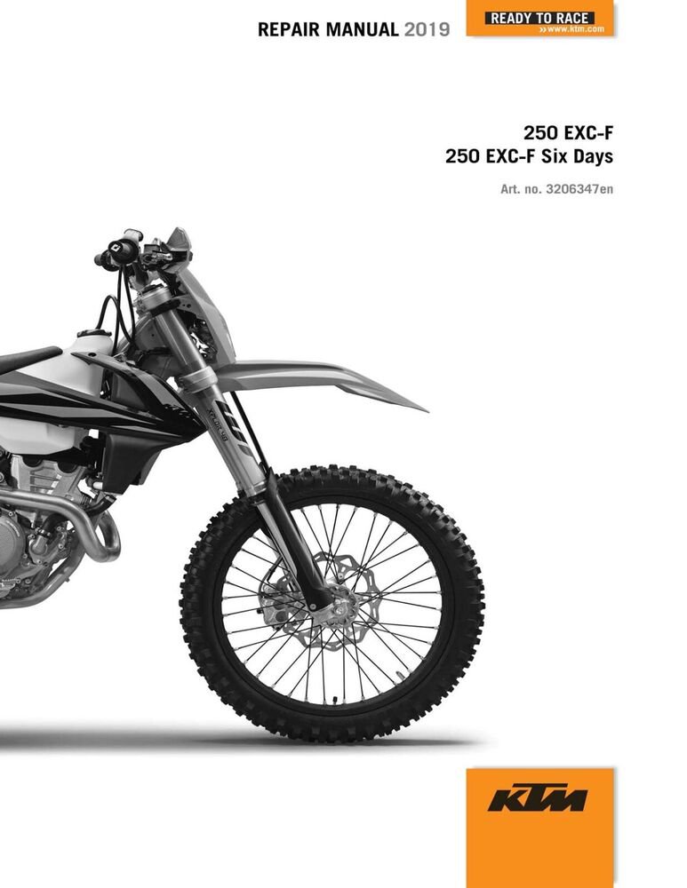 KTM Service Workshop Shop Manual ebook 2019 250 EXC-F