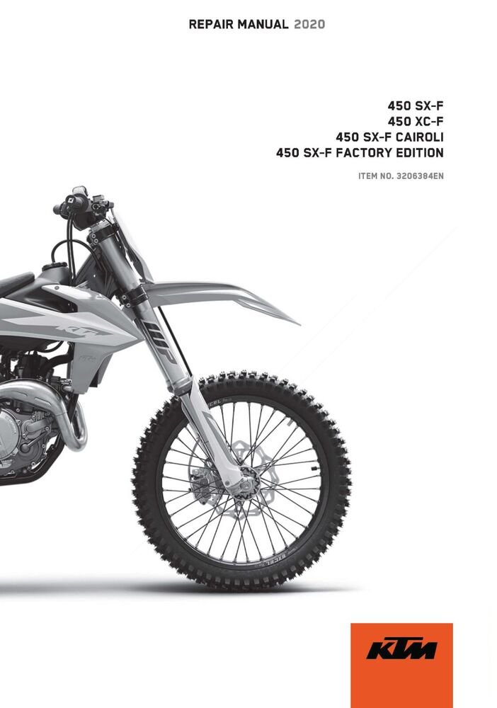 KTM Service Workshop Shop Manual ebook 2020 450 SX?F US