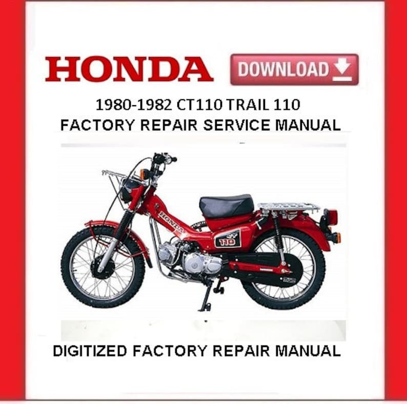 1980-1982 HONDA CT110 TRAIL110 Factory Service Repair Manual pdf Download