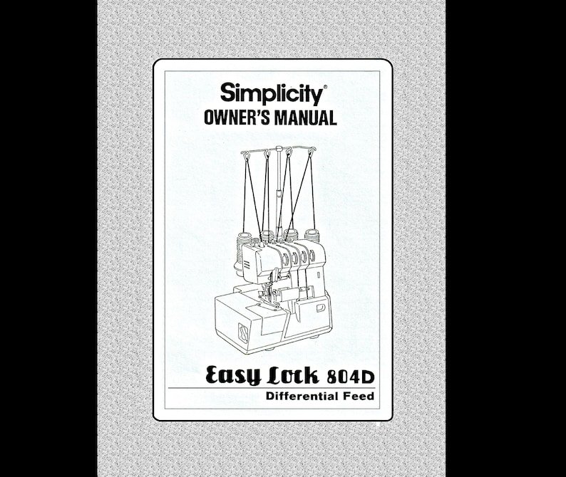 SIMPLICITY Easy Lock SL804D / SL 804D Instruction / Operating manual ...