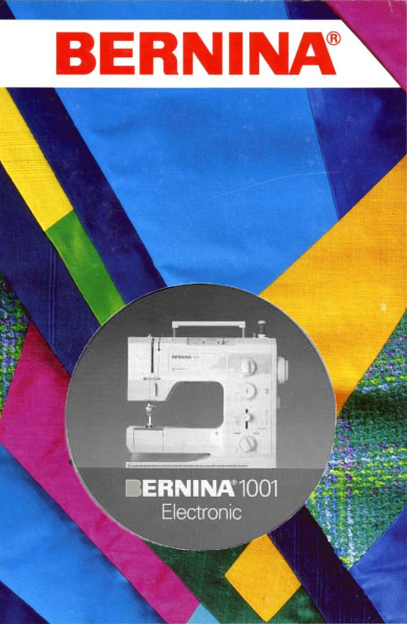 BERNINA 1001 Vintage Sewing machine Instruction / Operating manual