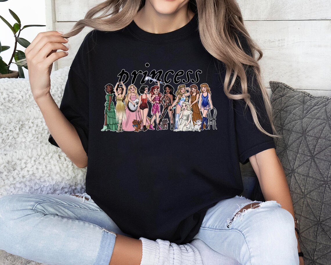 Princess Eras Tour Princess Swiftie Line-Up Concert Shirt