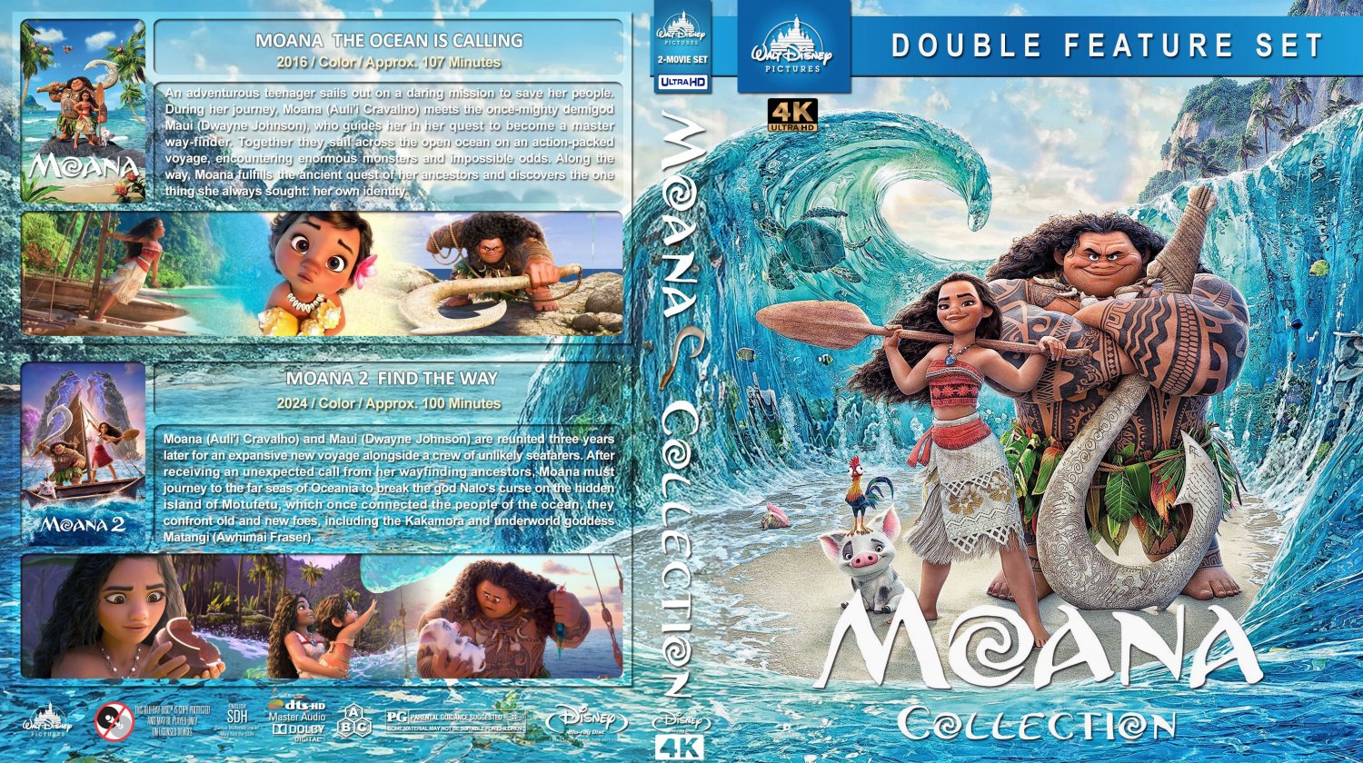 Moana and Moana 2 box set 4K UHD 2 disc set
