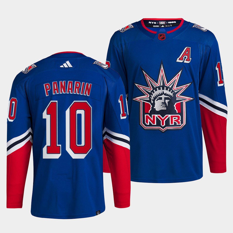 Artemi Panarin Rangers 2022 Reverse Retro Royal Jersey