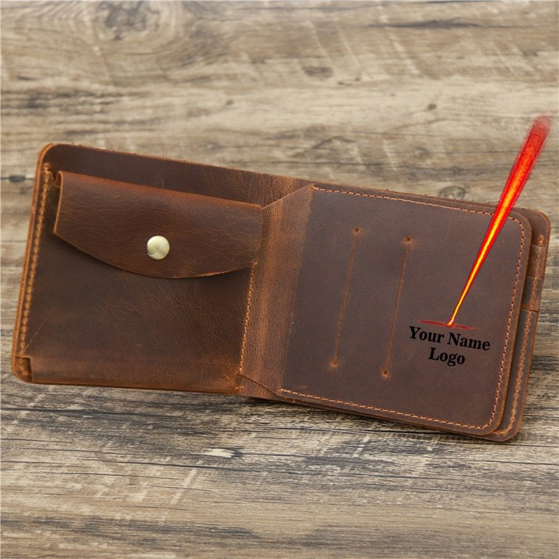 inside engrave_Customized Men Wallets with Name Coin Pocket Customized ...