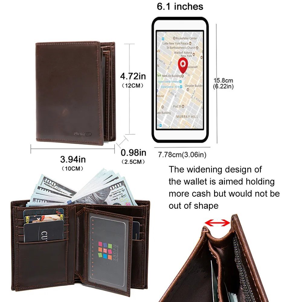 Black With Box_Smart LB Genuine Leather Men Wallet High capacity card ...
