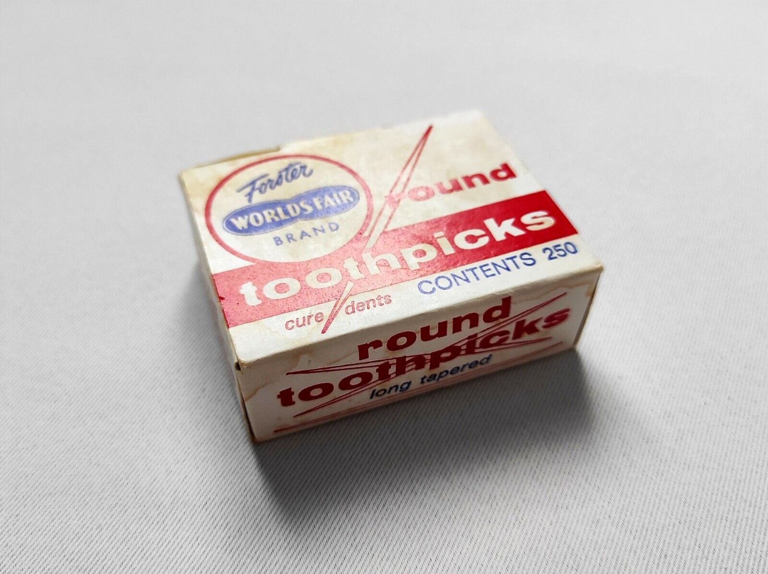 Vintage Forster Worlds Fair Round Toothpicks in New Unopened Box