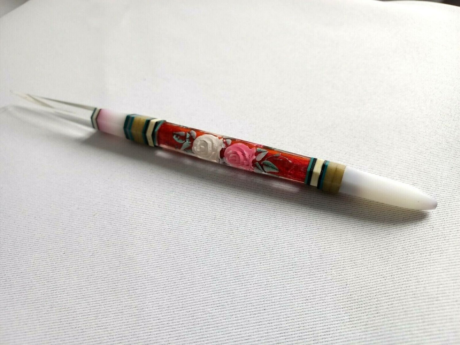 Vintage Ballpoint Pen Prison Art from USSR Handmade Soviet Prisoners
