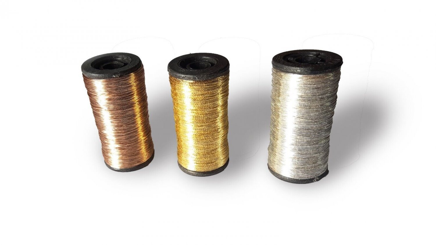 Rod Building Repair Wrapping Guide Metallic Thread Yarn Gold Bronze Silver
