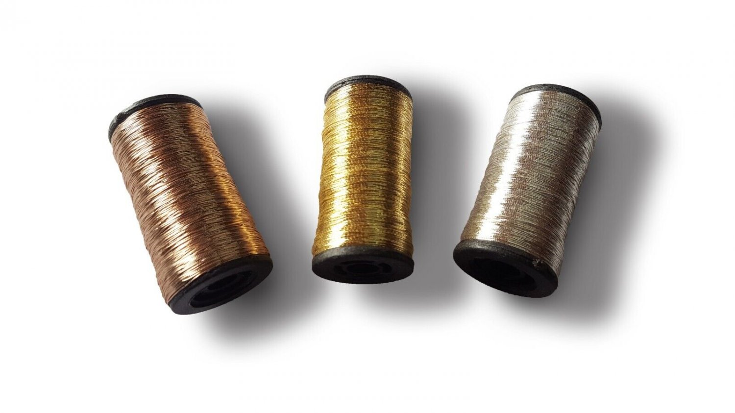 Rod Building Repair Wrapping Guide Metallic Thread Yarn Gold Bronze Silver
