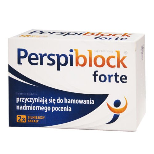 PerspiBlock Forte 30 Tab. Herbal Antiperspirant Tablets, Excessive Sweating
