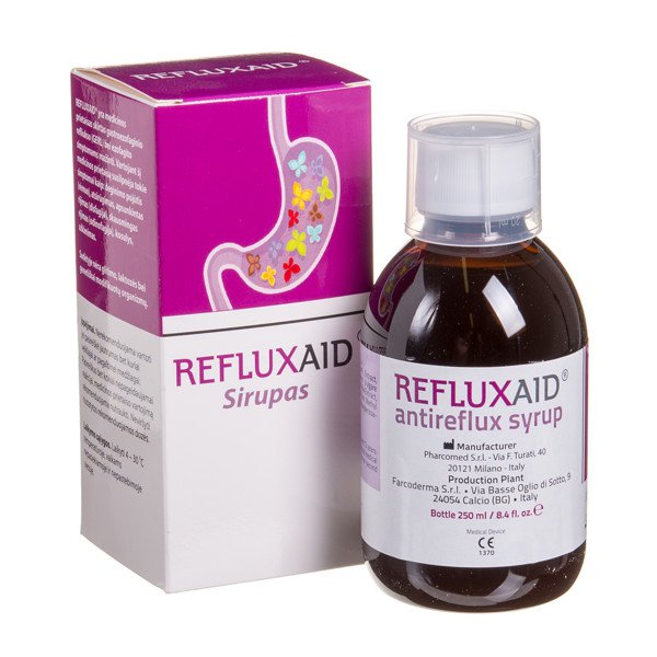 REFLUXAID Antireflux Syrup 250ml Magnesium Alginate Supplement