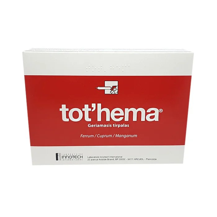 2x Tot'hema Liquid Iron Manganese Cuprum Ampules 40 x 10ml (Tothema)