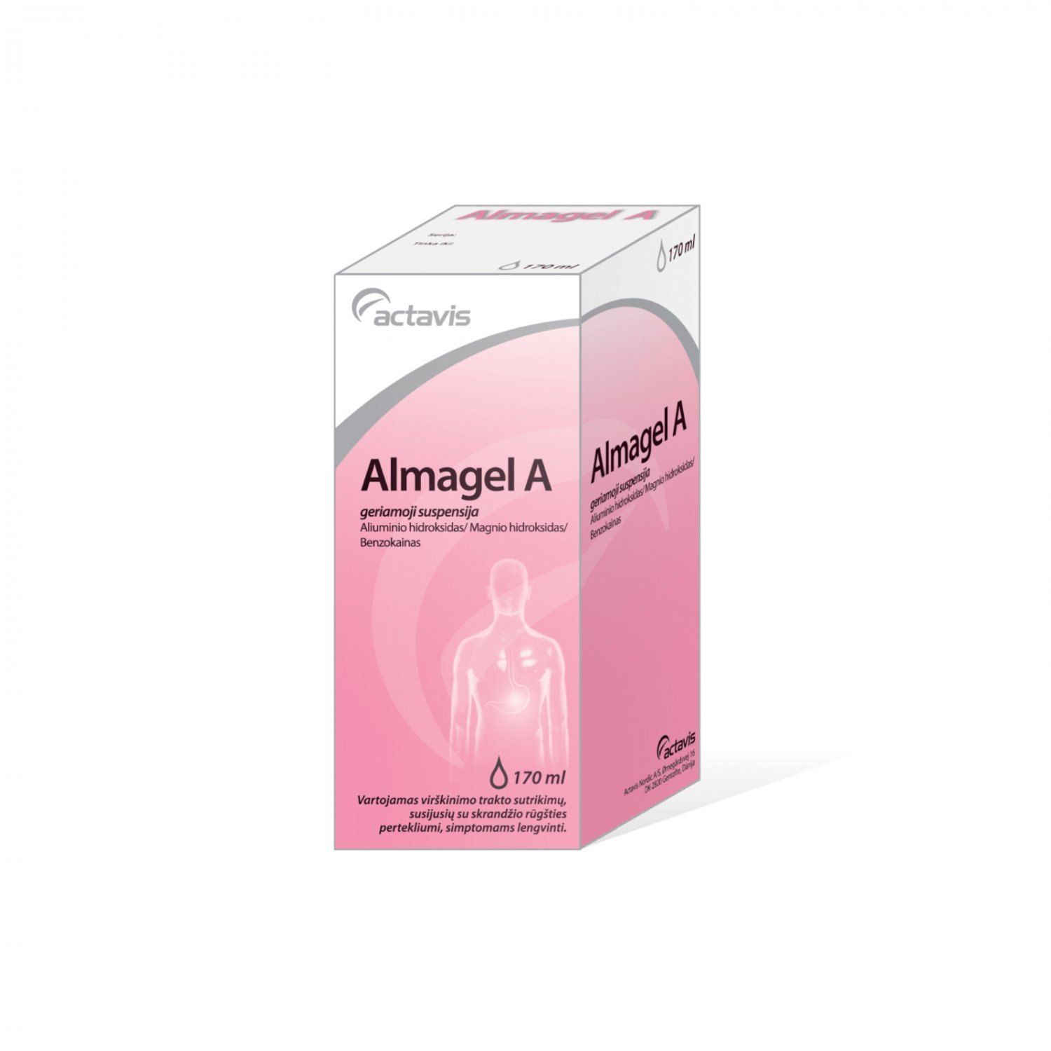 2 box x ALMAGEL A 170ml Oral Suspension Stomach Aches & Ulcer Symptoms
