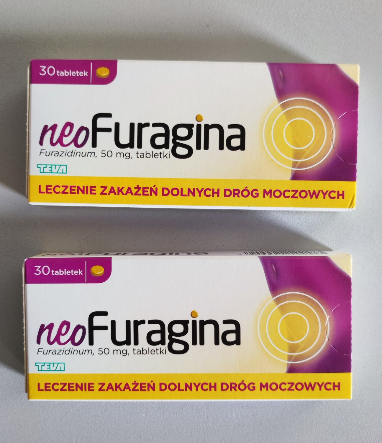 2x 30 NeoFuragina 50mg urinary tract infection furaginum 60 Tabs