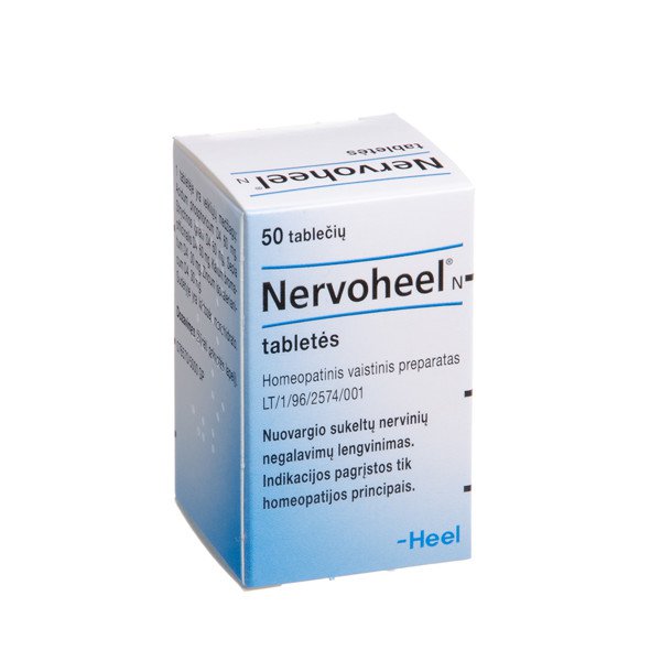 2x 50 Nervoheel N Homeopathic Tablets, N50, nervous disorders, fatigue