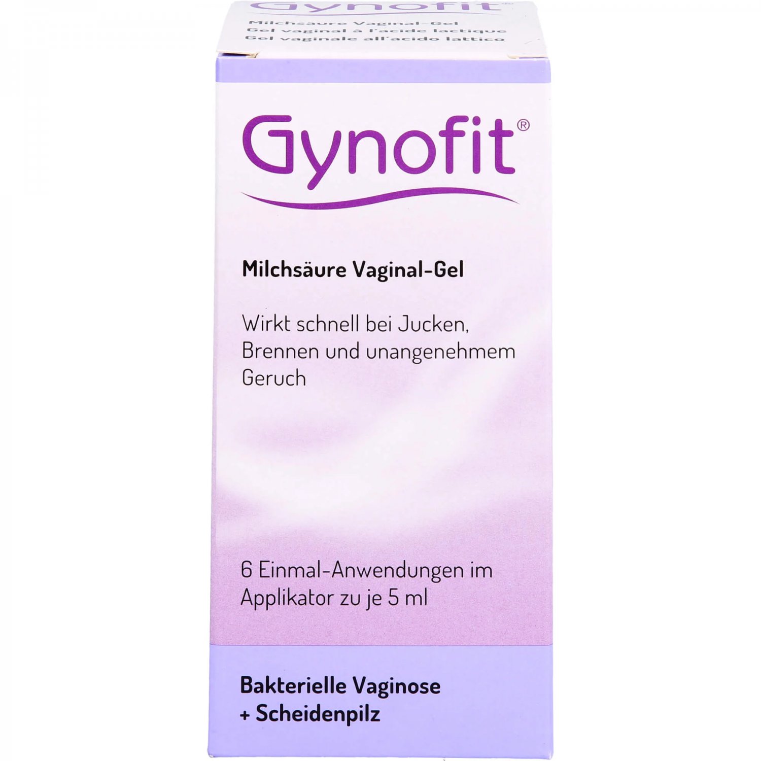 Gynofit Vaginal Gel a.Bas.v.Lactic Acid + Glycoge, 6X5 ml