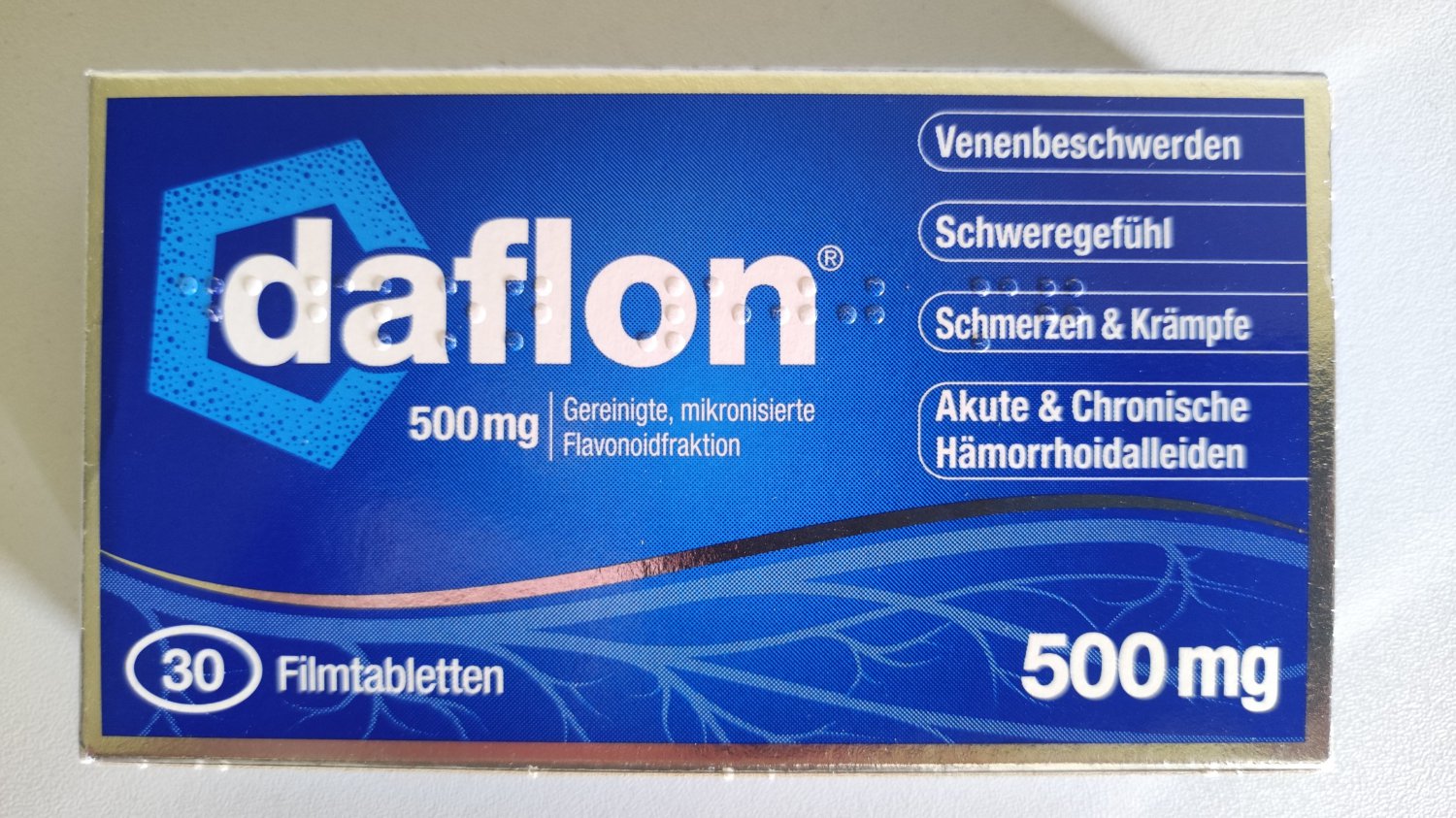 DAFLON 500 mg - Micronized flavonoid fraction 30 Tabs