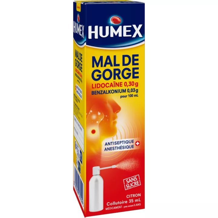Humex: Sore Throat – Sugar-Free Mouth Spray (Lemon Flavour) – 35ml