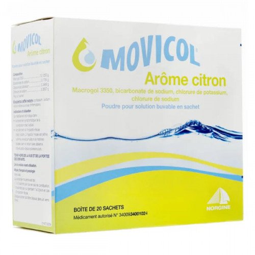 MOVICOL Lemon Flavor Powder - 20 Sachets