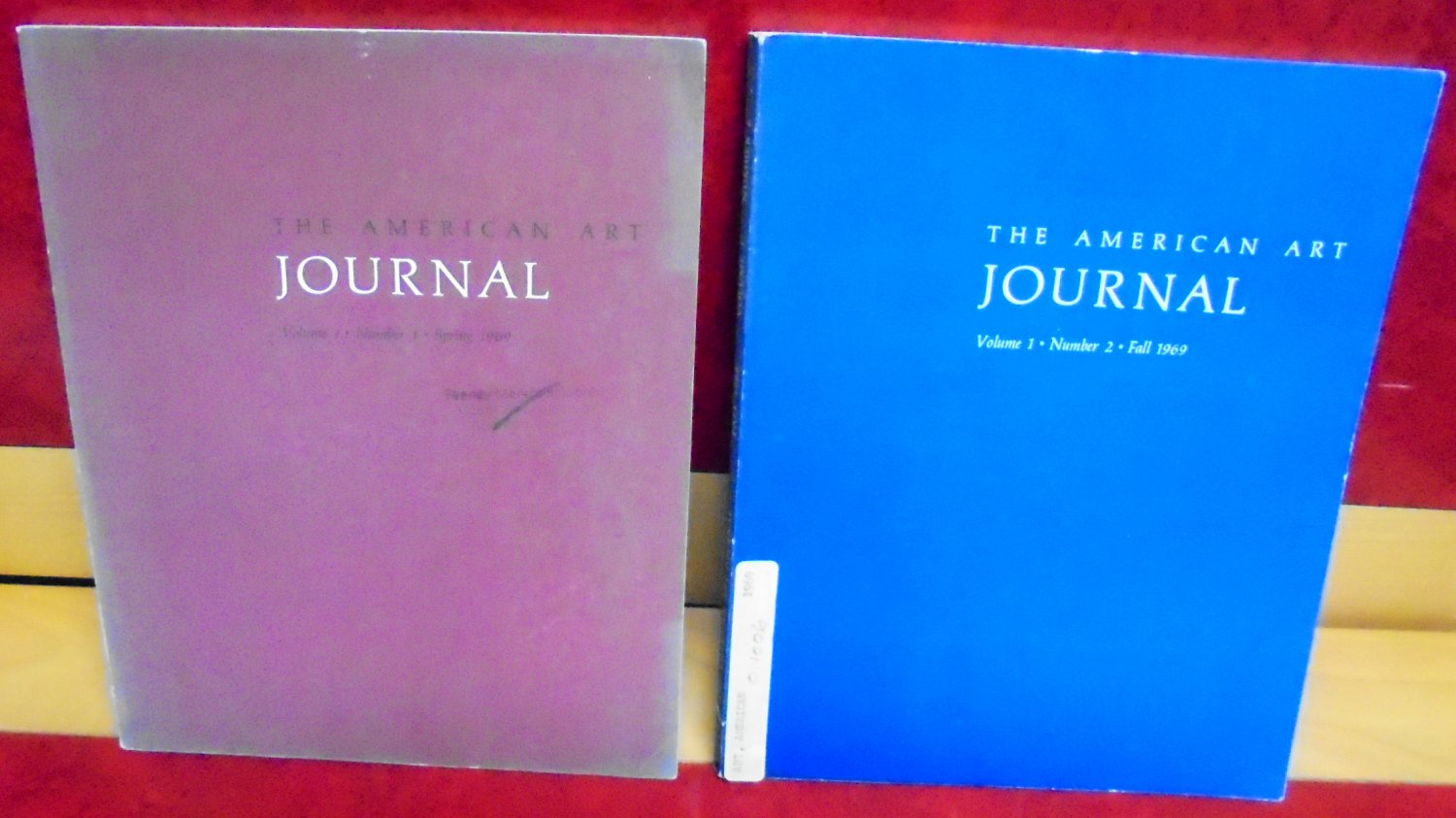 The American Art Journal magazines 1969 vol. 1 No. 1 & 2