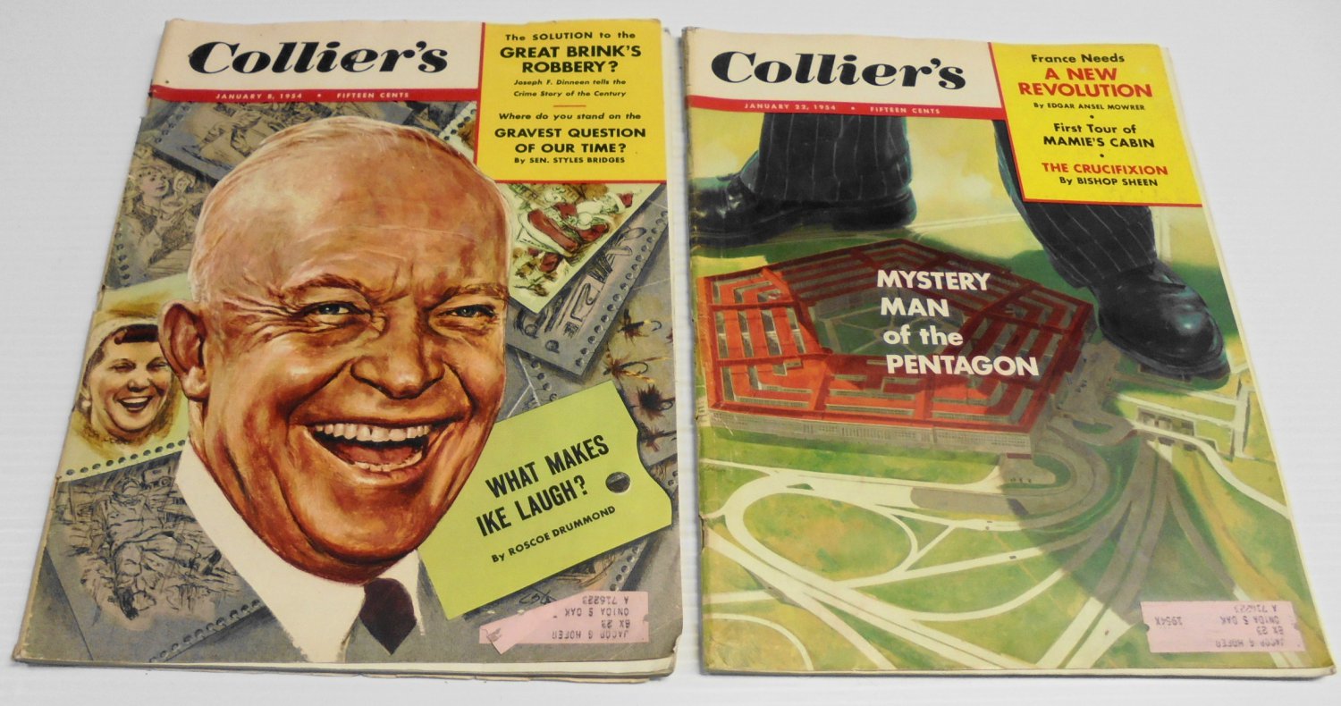 Collier's magazines 1954-1957 8 issues