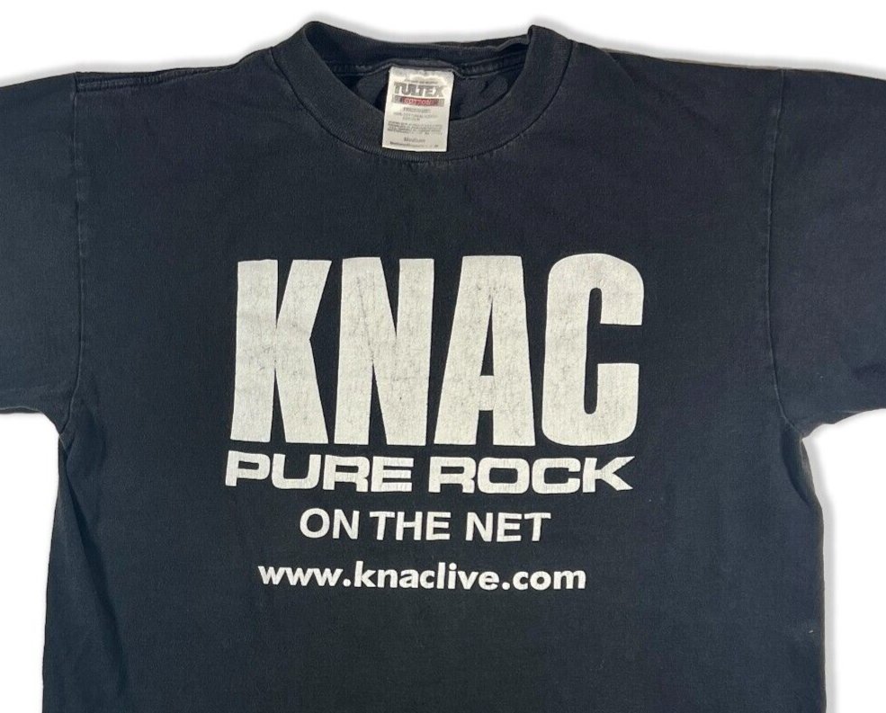 Vintage 1998, KNAC "Pure Rock on the Net" T-Shirt, Launch of Streaming ...