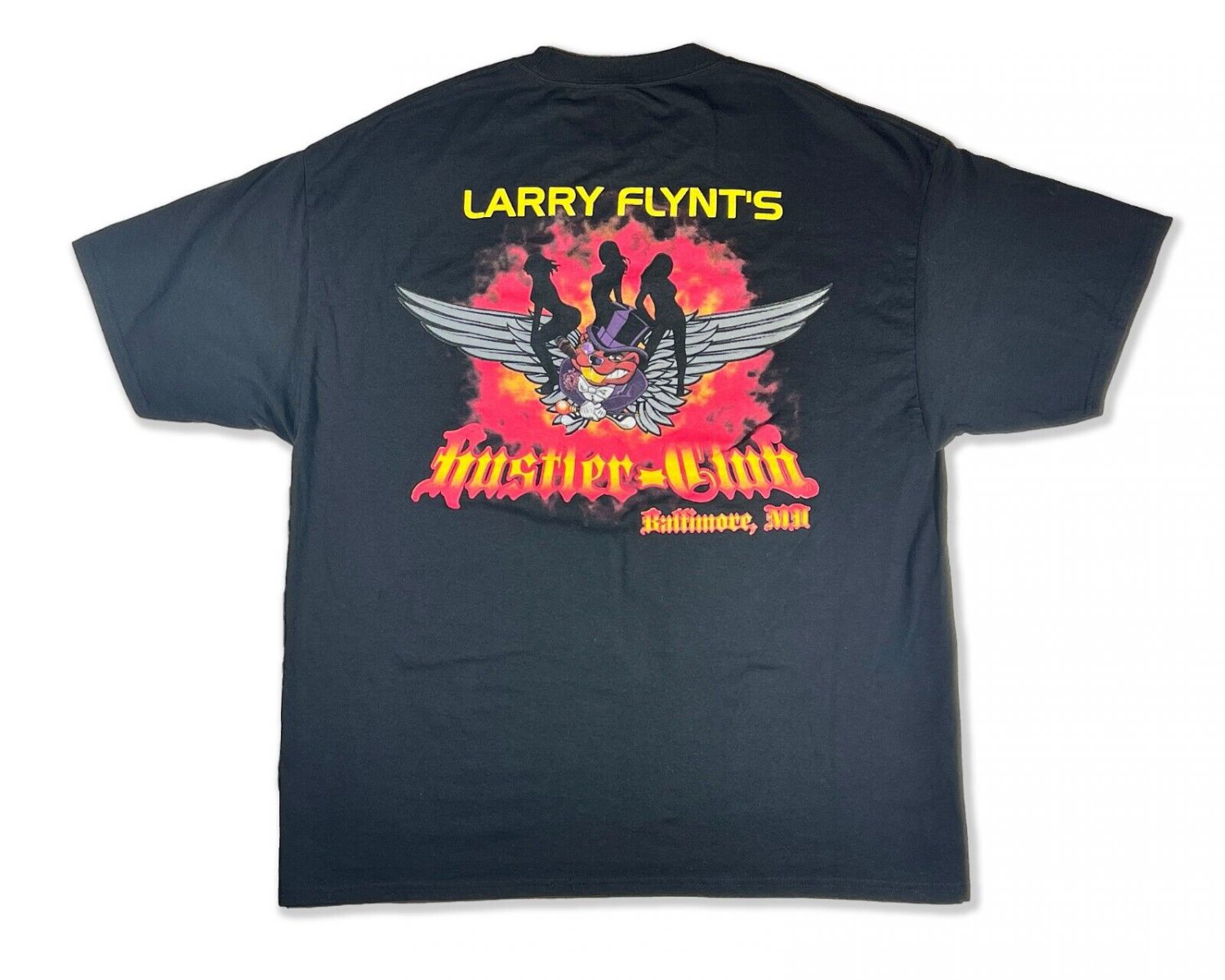 Vintage Larry Flynt's Hustler Gentleman's Club Baltimore | Black XL T-Shirt