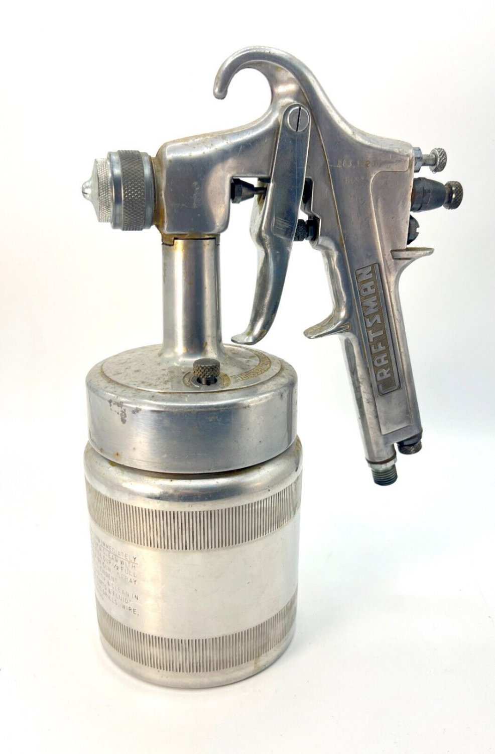 Craftsman Siphon Paint Spray Gun Model 283-18200 1152 with Canister ...