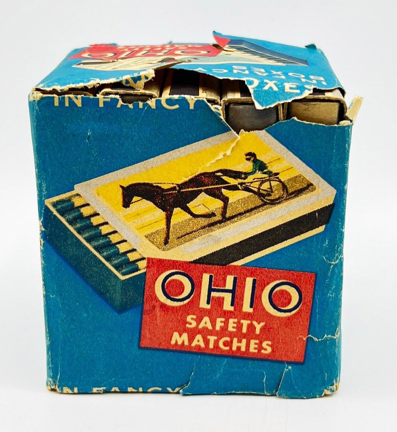 NEW 1955 Vintage 10 Pack Ohio Safety Matches, Fancy Boxes Made in ...
