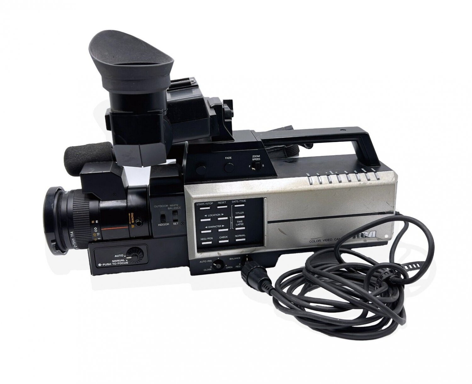 1984 RCA Color Video Camera w/ Viewfinder (CC017) SelectaVision, Made ...