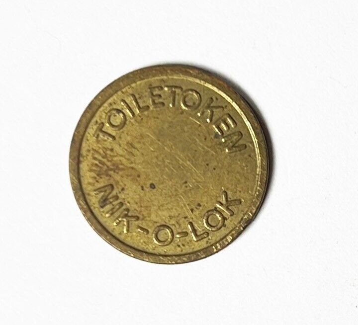 Vintage NIK-O-LOK ToiletToken , Restroom Stall, Locker, Shower ...