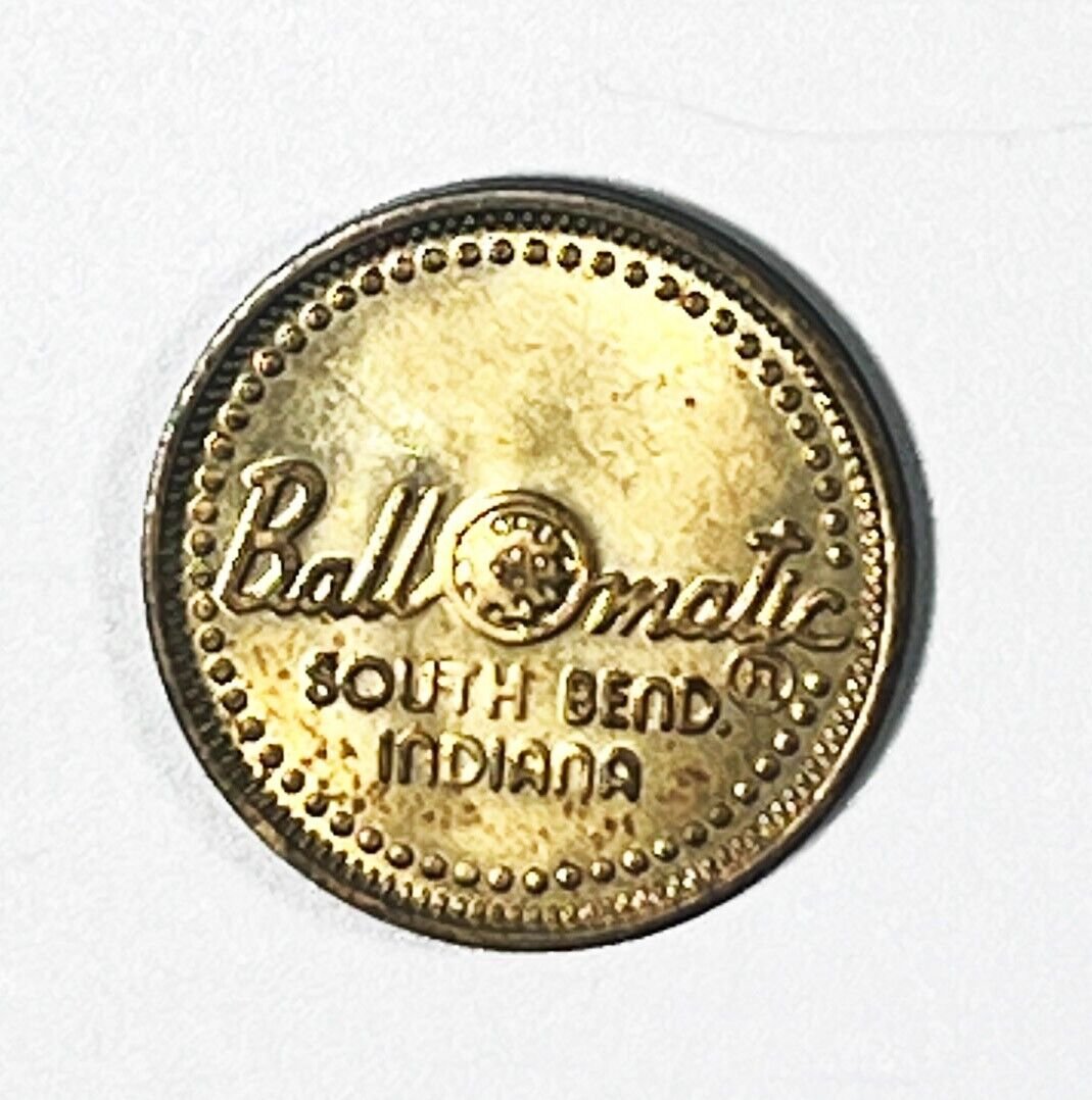 Ball O Matic Golf Ball Machine Token South Bend Indiana Brass 1.125"